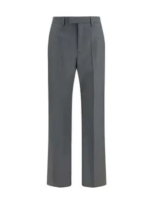 Valentino Garavani Wool And Mohair Tailored Pants - Gray