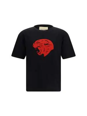 Valentino Garavani Panther Cotton T-shirt - Black