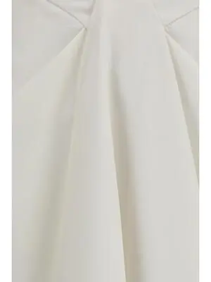 Givenchy Long Draped Wool And Mohair Skirt - White