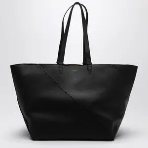 Fendi Diagonal Shopping Large Selleria Bag - Black