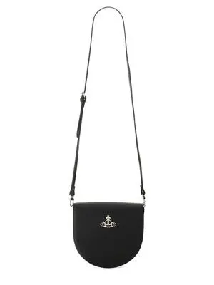 VIVIENNE WESTWOOD Shoulder Bag Saddle - Black