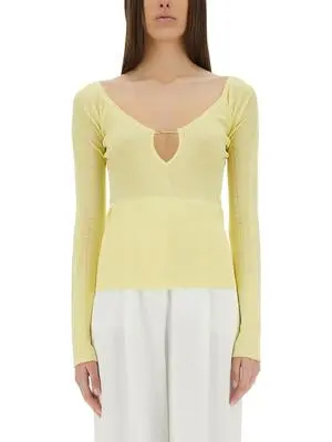 Jacquemus The Praluce Top - Yellow