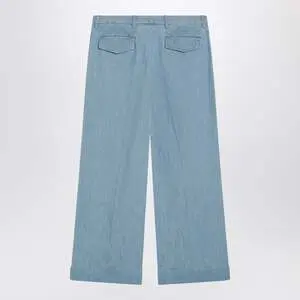 Valentino Garavani Light Wide Jeans With Cuff