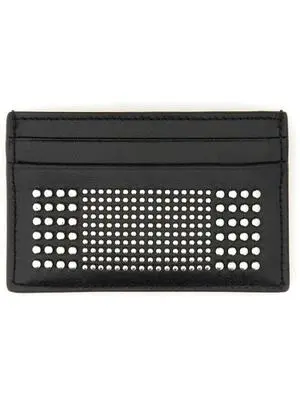 Alexander McQueen Leather Card Holder - Black