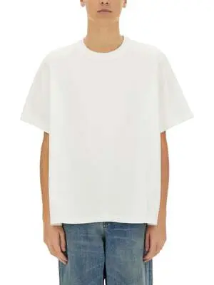 Bottega Veneta Checkered T-shirt Made Of Soft Cotton Jersey - White