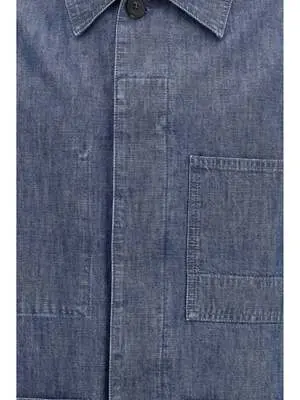 JIL SANDER Patch-pocket Chambray Overshirt