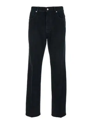 Givenchy Denim Straight Leg Jeans - Black