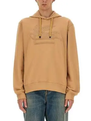 Etro Sweatshirt With Pegasus Embroidery - Cream