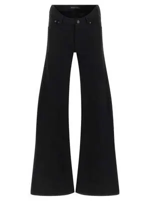 Balenciaga Curved Waist Jeans - Black