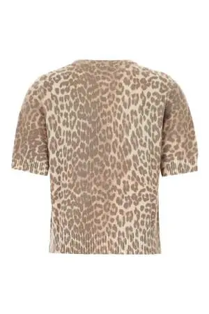 GANNI Animal Print Knitwear - Multicolor