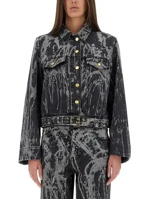 GANNI Heavy Denim Jacket - Black
