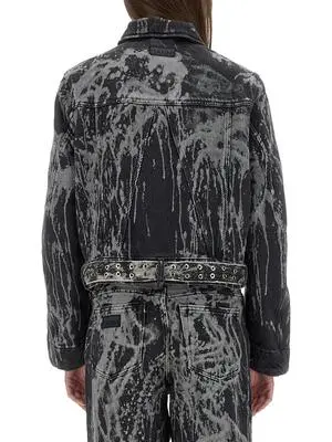 GANNI Heavy Denim Jacket - Black
