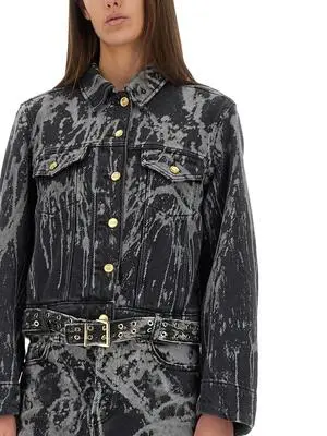 GANNI Heavy Denim Jacket - Black