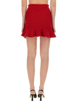SELF-PORTRAIT Textured Knit Skirt