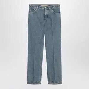 Valentino Garavani Medium Jeans With Cabochons - Blue