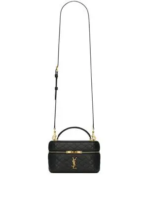 Saint Laurent Lambskin Gaby Vanity Bag - Black