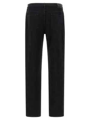 Saint Laurent Straight Leg Denim Jeans - Black