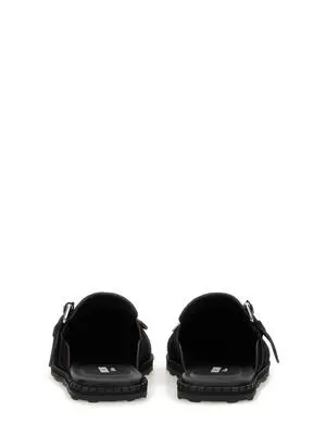 Moschino Pin Suede Sandals