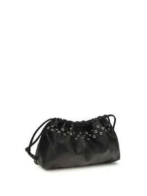 Pierre Hardy Calfskin Leather Eyelet Double Clutch