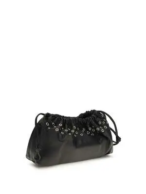 Pierre Hardy Calfskin Leather Eyelet Double Clutch