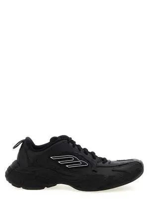 Balenciaga Leather Sneakers - Black