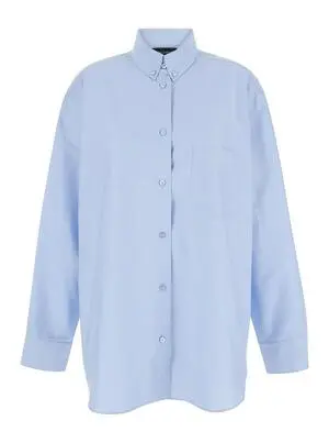 Andamane Light Shirt With Buttons In Cotton Blend - Blue