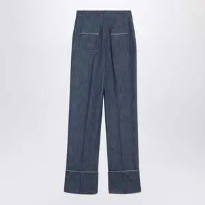Valentino Garavani Chambray Denim Trousers