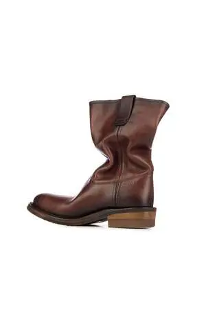 Miu Miu Leather Mid Calf Boots - Multicolor