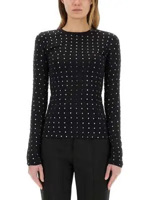 Sportmax Embellished Top - Black