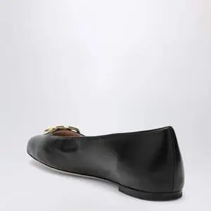 Valentino Garavani Vlogo Signature Ballerina Flats In Nappa Leather