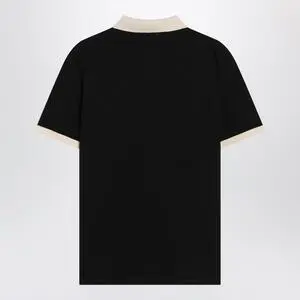Valentino Garavani Cotton Pique Polo Shirt With Vgold