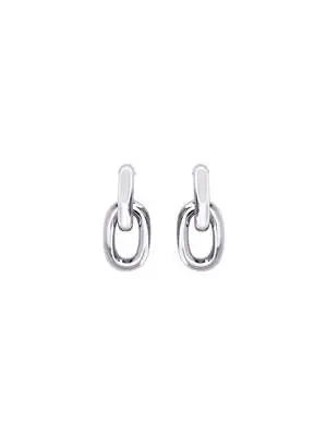 Rabanne Double Xl Link Earrings - Silver