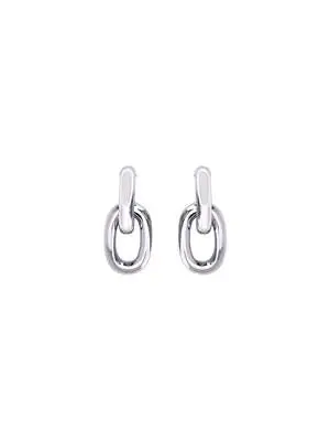 Rabanne Double Xl Link Earrings - Silver