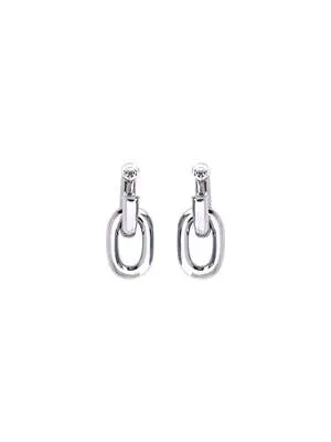 Rabanne Double Xl Link Earrings - Silver