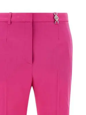 Versace Stretch Wool Flared Trousers
