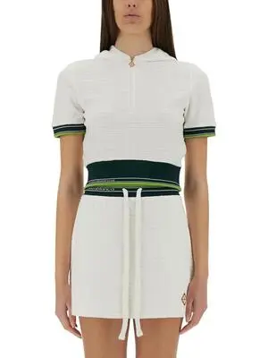 Casablanca Cropped Performance Tops For Women