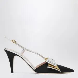 Valentino Garavani Slingback Bow Pumps - Black