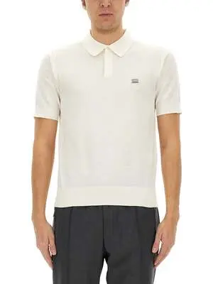 Dolce & Gabbana Polo With Logo - White