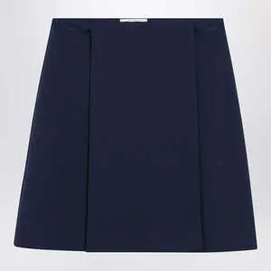 Miu Miu Baltic Tech Jersey Skirt - Blue
