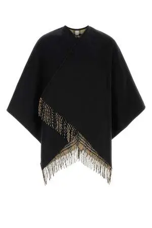 Burberry Wool Reversible Cape - Black