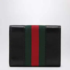 Gucci Small Tri-fold Horsebit Web Wallet