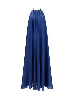 Zimmermann Aster Pleated Pearl Dress - Blue