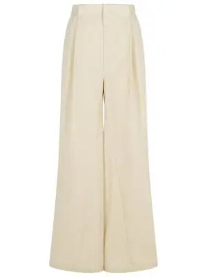 MAISON MARGIELA Cotton Blend Pants - Cream
