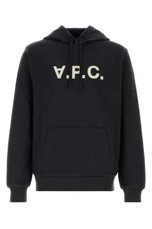A.p.c. Stretch Cotton Sweatshirt - Black