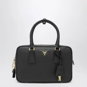 Prada Saffiano Leather Top-handle Bag - Black