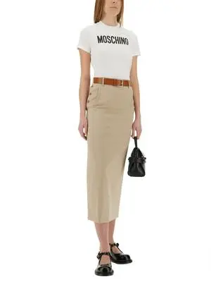 Moschino Tailored Twist Long Skirt