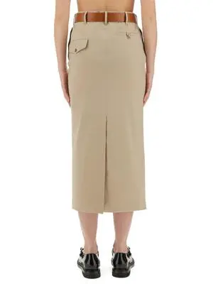 Moschino Tailored Twist Long Skirt