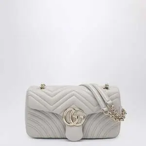Gucci Gucci Gg Marmont Medium Light Grey Shoulder Bag Women Gray