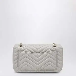 Gucci Gg Marmont Medium Light Grey Shoulder Bag - Gray