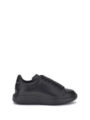 Alexander McQueen Leather Sneakers - Black